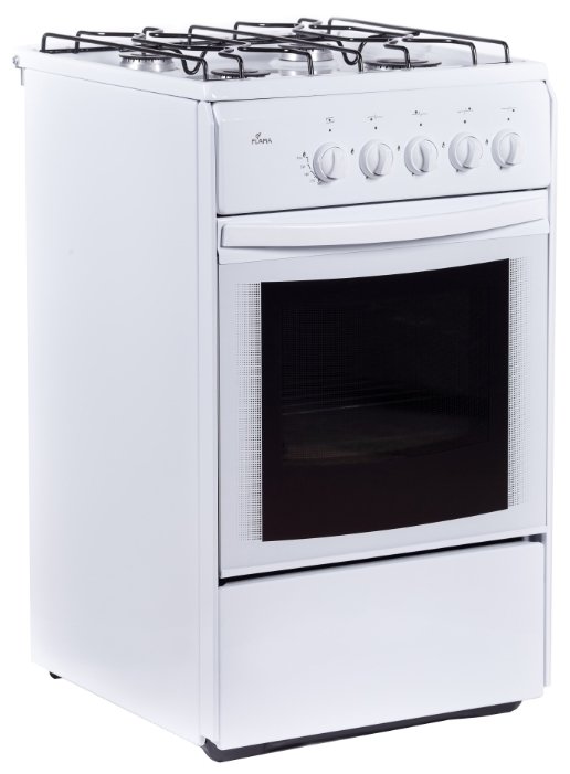 Купить газовая плита flama rg 24019 w (без щитка, без противня), белый ...