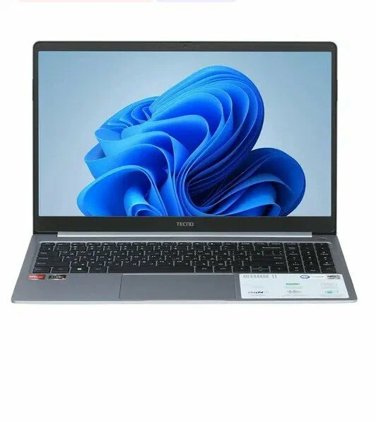 Ноутбук 15.6" TECNO Megabook T1 (R5-5560U/16Gb/SSD1Tb/IPS/FHD/noOC) Grey