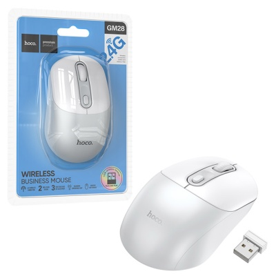 Купить беспроводная мышь hoco gm28 white grey в Волгограде, Астрахани и ...