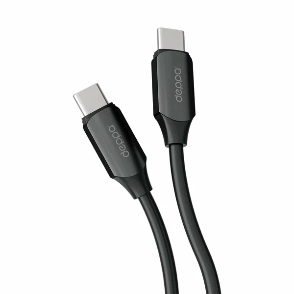 Кабель Deppa Silk Usb C Usb C 60Вт 1 2m Black 72536