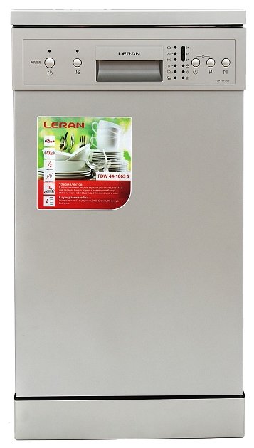 Купить посудомоечная машина 45 см leran fdw 44-1063 s, серебристый в ...