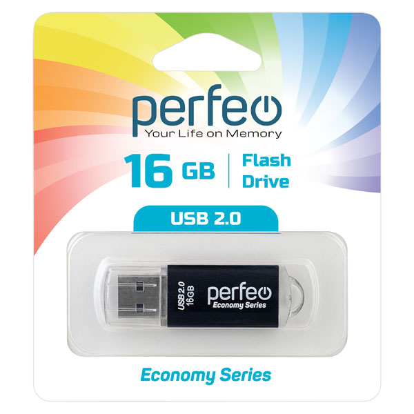 Купить usb-накопитель perfeo 16gb e01 black economy series в Волгограде, Астрахани и других ...