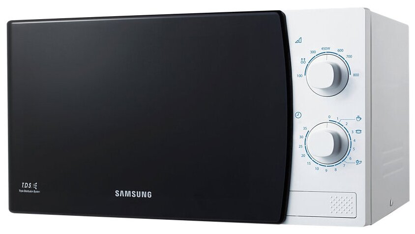 Купить микроволновая печь samsung me81krw-1/bw, 23л. 800вт, белый в ...