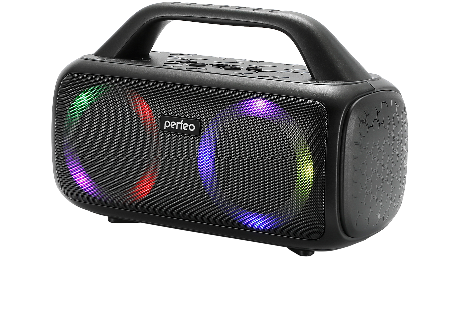 Купить портативная колонка perfeo hexagon black 50вт. в Волгограде, Астрахани и других городах ...