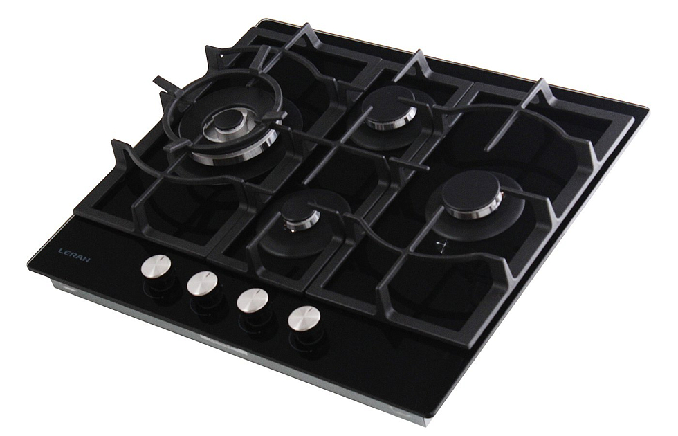 Встраиваемая газовая поверхность Leran GH 64552 BG, черный