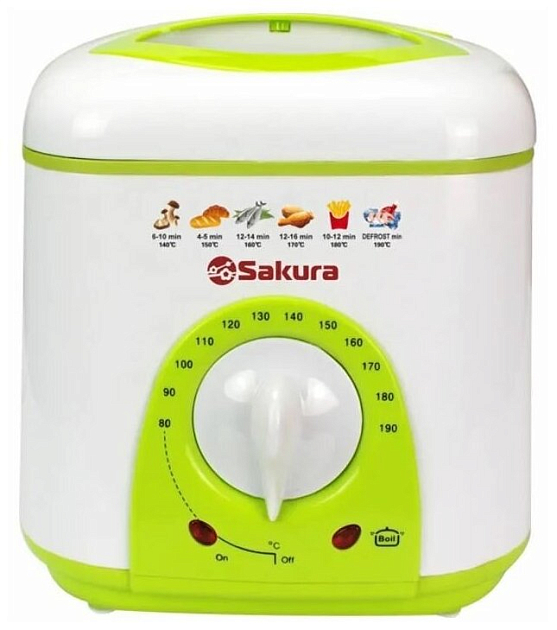 Купить фритюрница sakura sa-7654gr, бело-салатовый в Волгограде ...