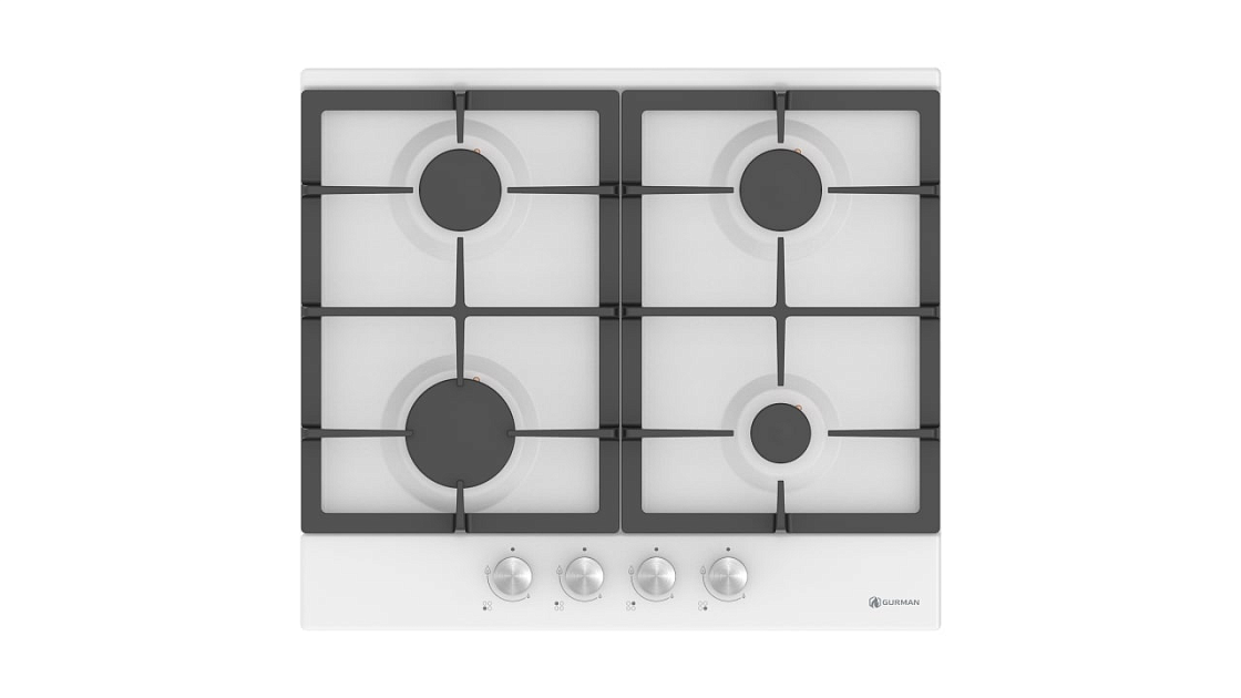 Купить встраиваемая газовая поверхность gurman gr-gb601, белый в ...