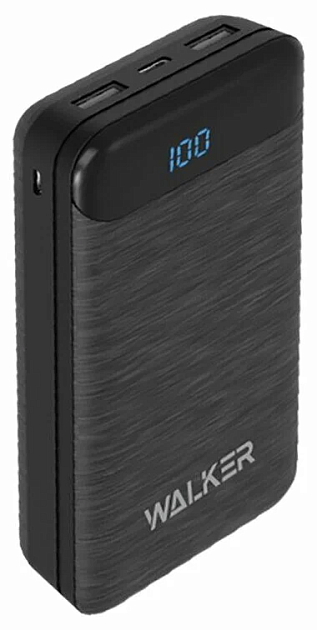 Купить портативный аккумулятор walker wb-525 20000mah 3a black в ...